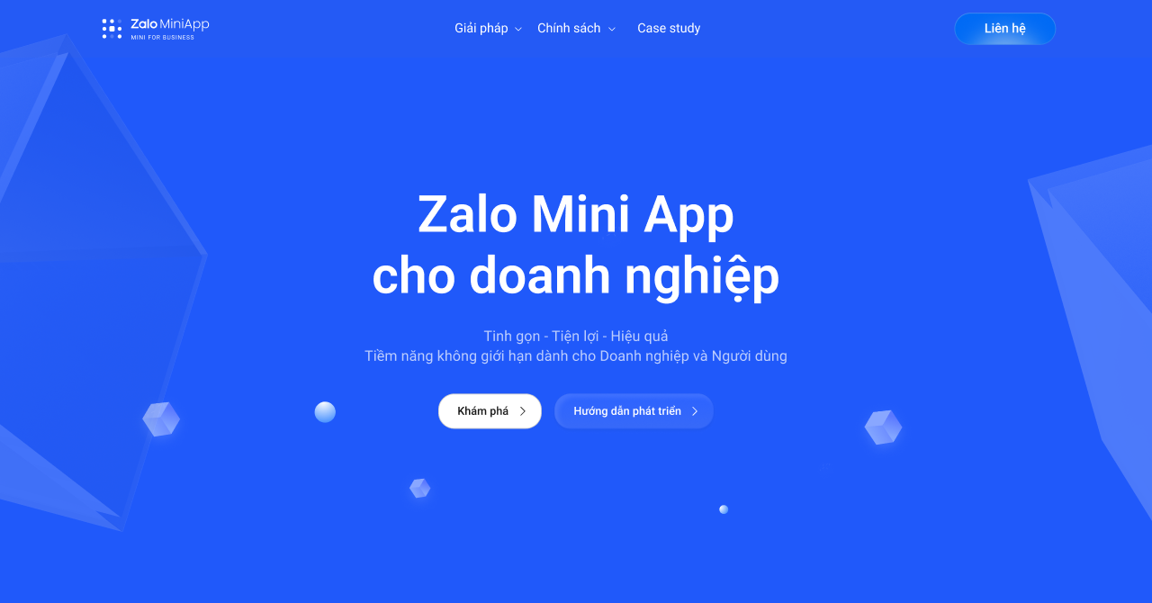 Zalo Mini App For Business